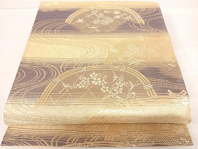 ■■■　サイズ　■■■ 長さ 452cm 幅 30.5cm程 ■■■　商品詳細　■■■ 【正絹・芯なし】 詳細に関しましては、画像をご確認ください。 大変上質な逸品になります。 お安く出品致しますので、是非この機会にいかがでしょうか？ ■■...