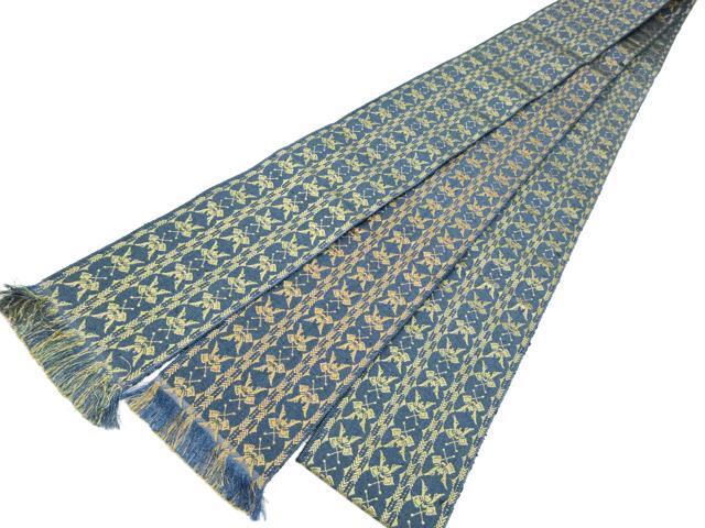 ■■■　サイズ　■■■ 長さ 368cm 幅 10cm程 ■■■　商品詳細　■■■ 【正絹】 状態は締めてはおりますが 特に目立ったシミ汚れなどもなく大変良い状態です。 本場筑前博多織は、福岡県福岡市博多区やその周辺で生産される絹織物です。...