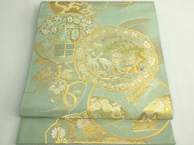 ■■■　サイズ　■■■ 長さ 424cm　幅 31cm程 ■■■　商品詳細　■■■ 【正絹】 状態は締めてはおりますが 特に目立ったシミ汚れなどもなく大変良い状態です。 川島織物は明治24年、国内業者で初の宮内省御用達となるなど、 創業以来...
