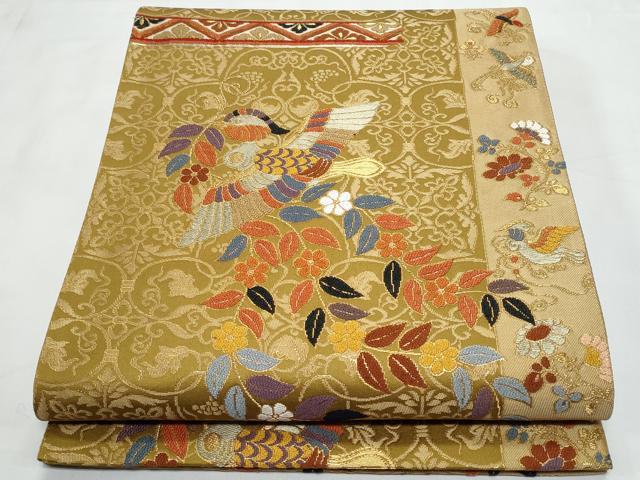 ■■■　サイズ　■■■ 長さ 436cm 幅 30.5cm程 ■■■　商品詳細　■■■ 【正絹・芯なし】 詳細に関しましては、画像をご確認ください。 大変上質な逸品になります。 お安く出品致しますので、是非この機会にいかがでしょうか？ ■■...