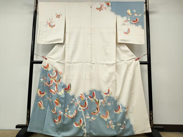 ■■■　サイズ　■■■ 身丈 164cm（肩から） 裄丈 66cm 袖丈 56cm　縫込み 10cm 袖幅 33.5cm 前幅 22.5cm 後幅 30.5cm 着物縫いこみ 内揚げ 5cm 裄 お袖側 約2cm　身頃側 約1.5cm ■■...