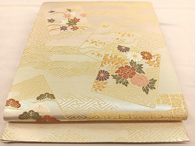 ■■■　サイズ　■■■ 長さ 436cm 幅 31cm程 ■■■　商品詳細　■■■ 【正絹】 詳細に関しましては、画像をご確認ください。 大変上質な逸品になります。 お安く出品致しますので、是非この機会にいかがでしょうか？ ■■■　注意事項...