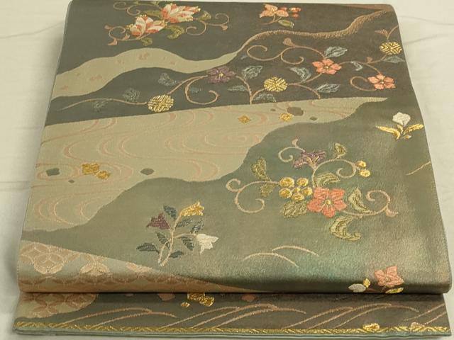 ■■■　サイズ　■■■ 長さ 428cm 幅 30.5cm程 ■■■　商品詳細　■■■ 【正絹・関西仕立て】 詳細に関しましては、画像をご確認ください。 大変上質な逸品になります。 お安く出品致しますので、是非この機会にいかがでしょうか？ ...