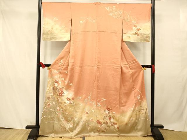 ■■■　サイズ　■■■ 身丈 166cm（肩から） 裄丈 67cm 袖丈 49cm　縫込み 4.5cm 袖幅 34cm 前幅 23.5cm 後幅 29cm 着物縫いこみ 内揚げ 3cm 裄 お袖側 約2.5cm　身頃側 約3cm ■■■　商...