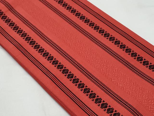 ■■■　サイズ　■■■ 長さ 364cm 幅 14.5cm程 ■■■　商品詳細　■■■ 【正絹】 詳細に関しましては、画像をご確認ください。 本場筑前博多織は、 福岡県福岡市博多区やその周辺で生産される絹織物です。 仏具のひとつである独鈷、...