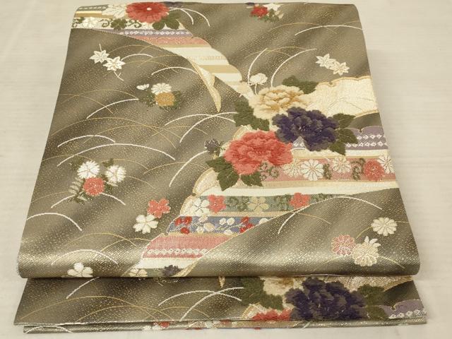 ■■■　サイズ　■■■ 長さ 438cm 幅 31cm程 ■■■　商品詳細　■■■ 【正絹・芯なし】 詳細に関しましては、画像をご確認ください。 大変上質な逸品になります。 お安く出品致しますので、是非この機会にいかがでしょうか？ ■■■　...