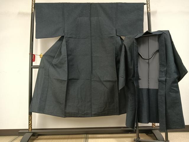 ■■■　サイズ　■■■ 【着物】 身丈 140cm（肩から） 裄丈 66cm 袖丈 46cm　縫込み 1.5cm 袖幅 33.5cm 前幅 25cm 後幅 31cm 着物縫いこみ 内揚げ 1cm 裄 お袖側 約1cm　身頃側 約1cm 【羽...