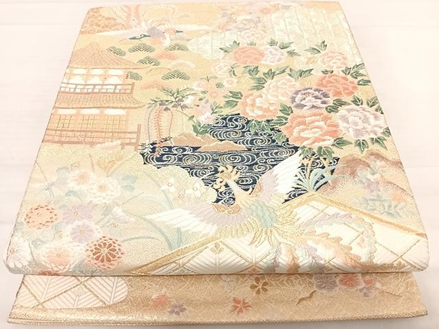 ■■■　サイズ　■■■ 長さ 428cm 幅 30.5cm程 ■■■　商品詳細　■■■ 【正絹・芯なし】 詳細に関しましては、画像をご確認ください。 大変上質な逸品になります。 お安く出品致しますので、是非この機会にいかがでしょうか？ ※た...