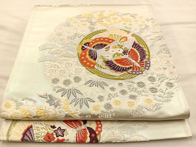 ■■■　サイズ　■■■ 長さ 422cm 幅 30.5cm程 ■■■　商品詳細　■■■ 【正絹・芯なし】 詳細に関しましては、画像をご確認ください。 大変上質な逸品になります。 お安く出品致しますので、是非この機会にいかがでしょうか？ ※汚...