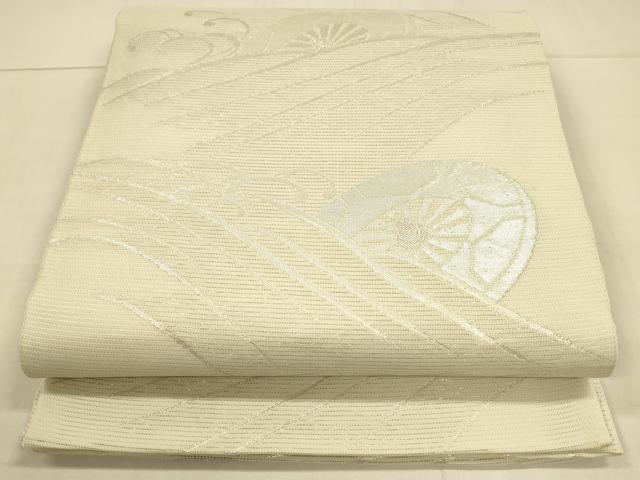■■■　サイズ　■■■ 長さ 426cm 幅 30cm程 ■■■　商品詳細　■■■ 【正絹】 状態は接写画像のように表地所々・裏地に薄い汚れがございます。 大変上質な逸品になりますのでぜひお手入れをされてお召しになられてはいかがでしょうか。...