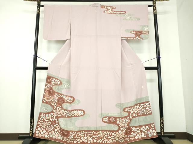■■■　サイズ　■■■ 身丈 163.5cm（肩から） 裄丈 62.5cm 袖丈 45cm　縫込み 5.5cm 袖幅 32.5cm 前幅 22.5cm 後幅 28cm 着物縫いこみ 内揚げ 0cm 裄 お袖側 約2.5cm　身頃側 約3.5...