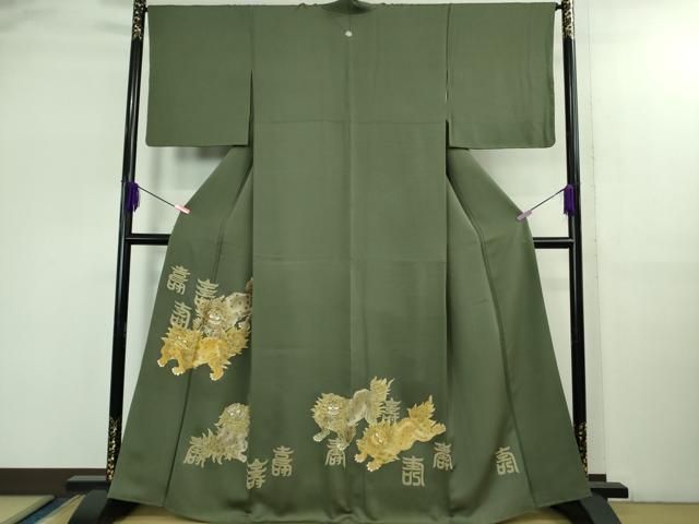 ■■■　サイズ　■■■ 身丈 163cm（肩から） 裄丈 67cm 袖丈 48cm　縫込み　4.5cm 袖幅 34cm 前幅 26cm 後幅 30.5cm 着物縫いこみ 内揚げ 3.5cm 裄 お袖側 約 2.5cm　身頃側 約 1.5cm...