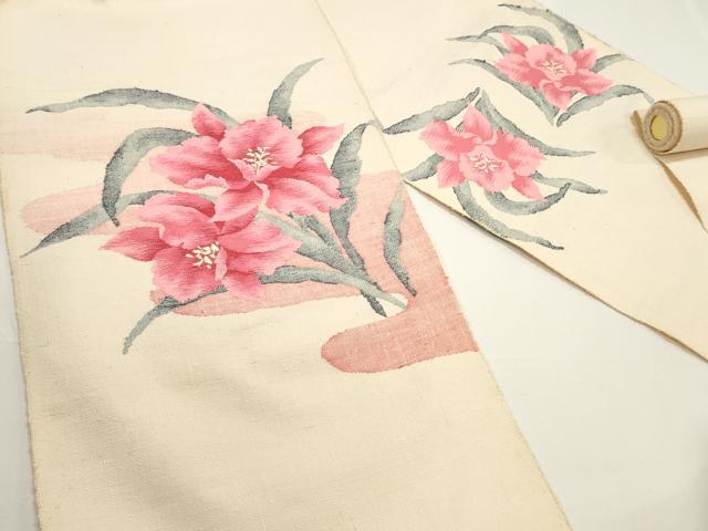 ■■■　サイズ　■■■ 幅 　約30.5cm ■■■　商品詳細　■■■ 【正絹・未使用】 状態は接写画像のように表地所々・裏面所々に薄い汚れがございます。 大変上質な逸品になります。 お安く出品致しますので、是非この機会にいかがでしょうか？...