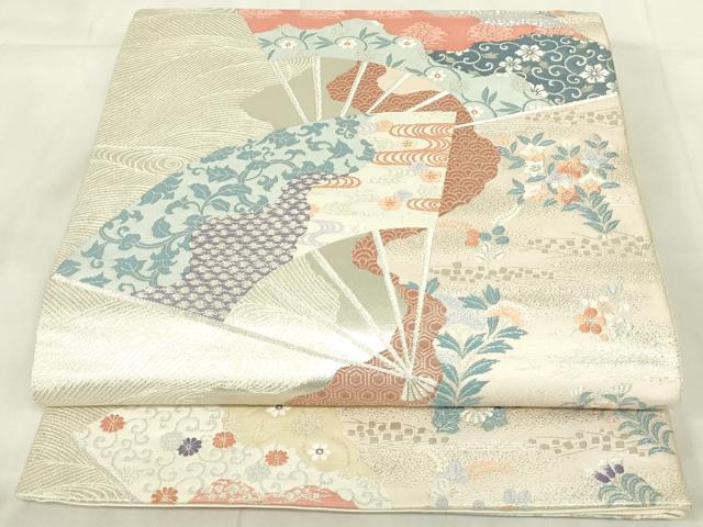 ■■■　サイズ　■■■ 長さ 430cm 幅 30.5cm程 ■■■　商品詳細　■■■ 【正絹・芯なし】 詳細に関しましては、画像をご確認ください。 大変上質な逸品になります。 お安く出品致しますので、是非この機会にいかがでしょうか？ ■■...