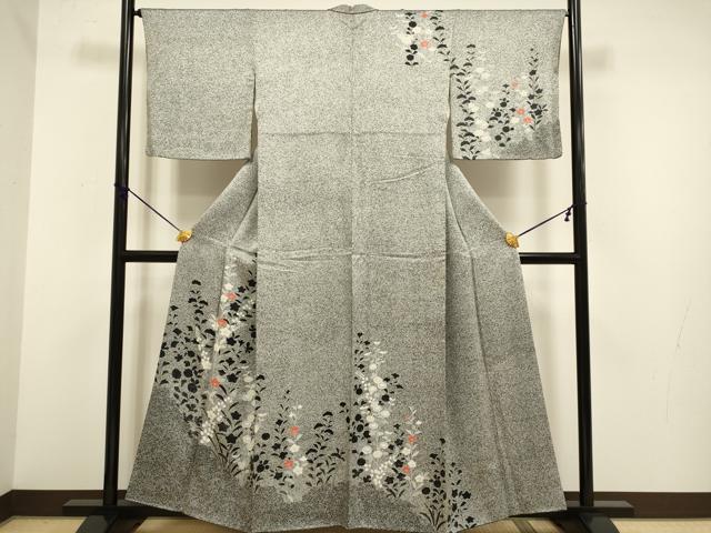 ■■■　サイズ　■■■ 身丈 156cm（肩から） 裄丈 65.5cm 袖丈 48.5cm　縫込み 7.5cm 袖幅 33.5cm 前幅 24cm 後幅 29.5cm 着物縫いこみ 内揚げ 5cm 裄 お袖側 約1.5cm　身頃側 約1.5...
