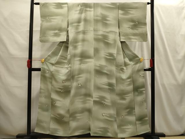 ■■■　サイズ　■■■ 身丈 154cm（肩から） 裄丈 63cm 袖丈 46.5cm　縫込み 4.5cm 袖幅 32.5cm 前幅 22.5cm 後幅 30.5cm 着物縫いこみ 内揚げ 3.5cm 裄 お袖側 約2cm　身頃側 約2.5...