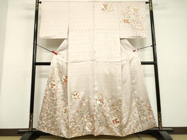 ■■■　サイズ　■■■ 身丈 158cm（肩から） 裄丈 64cm 袖丈 50cm　縫込み 8cm 袖幅 34cm 前幅 24cm 後幅 30.5cm 着物縫いこみ 内揚げ 8cm 裄 お袖側 約2.5cm　身頃側 約5cm ■■■　商品詳...