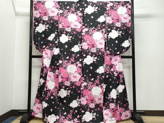 ■■■　サイズ　■■■ 身丈 167.5cm（肩から） 裄丈 68cm 袖丈 75cm　縫込み 1.5cm 袖幅 34cm 前幅 25cm 後幅 30.5cm 着物縫いこみ 内揚げ 0cm 裄 お袖側 約0cm　身頃側 約0cm ■■■　商...