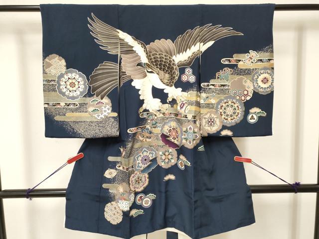 ■■■　サイズ　■■■ 【産着】 身丈 97cm（肩から） 裄丈 46.5cm 袖丈 53.5cm ■■■　商品詳細　■■■ 産着【着物：正絹・襦袢：化繊】の 状態は接写画像のように襦袢紐部分・裏地に薄い汚れがございますが その他表地は特に...