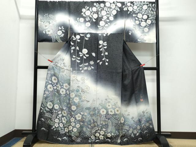 ■■■　サイズ　■■■ 身丈 164cm（肩から） 裄丈 70.5cm 袖丈 49cm　縫込み 6cm 袖幅 36.5cm 前幅 25cm 後幅 30cm 着物縫いこみ 内揚げ 6cm 裄 お袖側 約1.5cm　身頃側 約1.5cm ■■■...