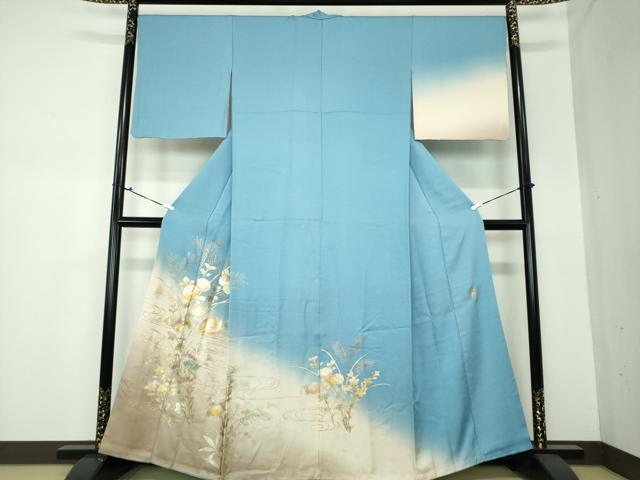 ■■■　サイズ　■■■ 身丈 161.5cm（肩から） 裄丈 68cm 袖丈 49cm　縫込み 6.5cm 袖幅 34.5cm 前幅 23.5cm 後幅 30.5cm 着物縫いこみ 内揚げ 12.5cm 裄 お袖側 約1.5cm　身頃側 約...