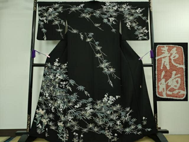 ■■■　サイズ　■■■ 身丈 164cm（肩から） 裄丈 69cm 袖丈 49cm　 縫込み 4.5cm 袖幅 33.5cm 前幅 25.5cm 後幅 30.5cm 着物縫いこみ 内揚げ 2.5cm 裄 お袖側 約 1cm　身頃側 約 0c...