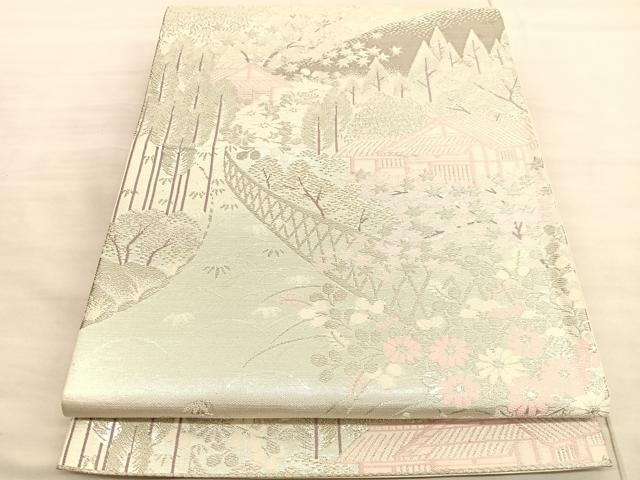 ■■■　サイズ　■■■ 長さ 428cm 幅 31cm程 ■■■　商品詳細　■■■ 【正絹・芯なし】 詳細に関しましては、画像をご確認ください。 大変上質な逸品になります。 お安く出品致しますので、是非この機会にいかがでしょうか？ ■■■　...