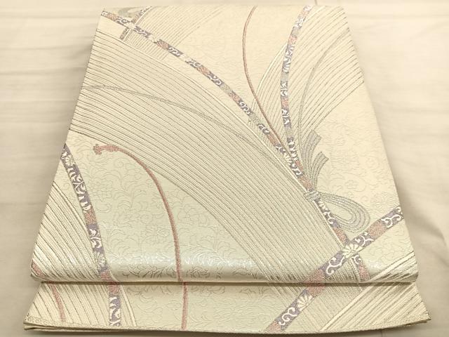 ■■■　サイズ　■■■ 長さ 430cm 幅 30.5cm程 ■■■　商品詳細　■■■ 【正絹・芯なし】 詳細に関しましては、画像をご確認ください。 大変上質な逸品になります。 お安く出品致しますので、是非この機会にいかがでしょうか？ ※汚...