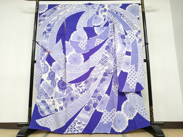 ■■■　サイズ　■■■ 身丈 162.5cm（肩から） 裄丈 66.5cm 袖丈 117cm　縫込み 4cm 袖幅 33.5cm 前幅 24.5cm 後幅 30.5cm 着物縫いこみ 内揚げ 4cm 裄 お袖側 約2cm　身頃側 約2cm ...