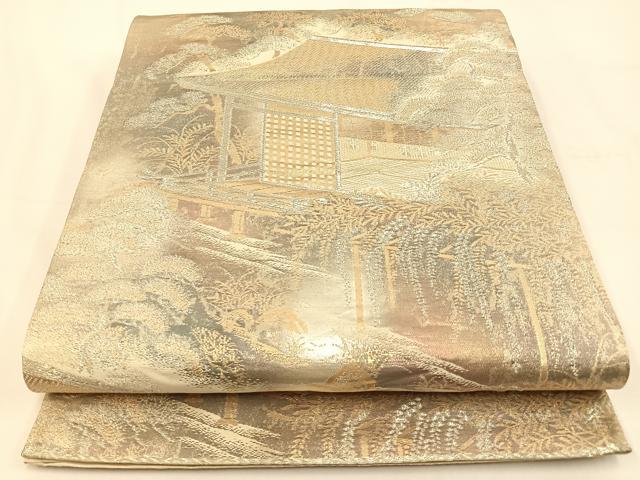 ■■■　サイズ　■■■ 長さ 416cm 幅 30cm程 ■■■　商品詳細　■■■ 【正絹・芯なし】 詳細に関しましては、画像をご確認ください。 大変上質な逸品になります。 お安く出品致しますので、是非この機会にいかがでしょうか？ ※汚れ等...