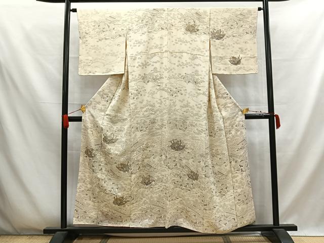 ■■■　サイズ　■■■ 身丈 155cm（肩から） 裄丈 63.5cm 袖丈 49.5cm　縫込み 6cm 袖幅 32.5cm 前幅 23cm 後幅 29cm 着物縫いこみ 内揚げ 0cm 裄 お袖側 約3cm　身頃側 約3cm ■■■　商...