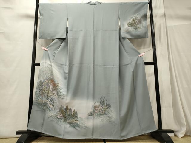 ■■■　サイズ　■■■ 身丈 159cm（肩から） 裄丈 67cm 袖丈 46.5cm　縫込み 5cm 袖幅 34cm 前幅 24.5cm 後幅 31cm 着物縫いこみ 内揚げ 6.5cm 裄 お袖側 約2.5cm　身頃側 約1cm ■■■...
