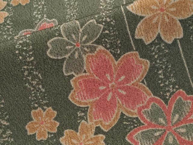 ■■■　サイズ　■■■ 身丈 164.5cm（肩から） 裄丈 65cm 袖丈 49cm　縫込み 2cm 袖幅 33cm 前幅 23cm 後幅 30.5cm 着物縫いこみ 内揚げ 0cm 裄 お袖側 約1.5cm　身頃側 約1.5cm ■■■...