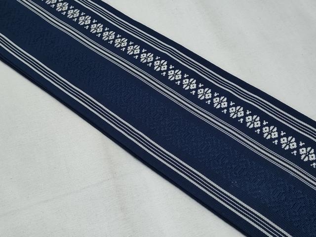 ■■■　サイズ　■■■ 長さ 376cm 幅 10cm程 ■■■　商品詳細　■■■ 【正絹】 詳細に関しましては、画像をご確認ください。 本場筑前博多織は、 福岡県福岡市博多区やその周辺で生産される絹織物です。 仏具のひとつである独鈷、華皿...