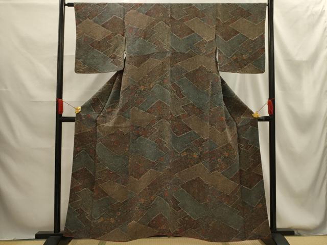 ■■■　サイズ　■■■ 身丈 156.5cm（肩から） 裄丈 64cm 袖丈 48cm　縫込み 3cm 袖幅 33cm 前幅 24cm 後幅 30.5cm 着物縫いこみ 内揚げ 1.5cm 裄 お袖側 約1.5cm　身頃側 約2cm ■■■...