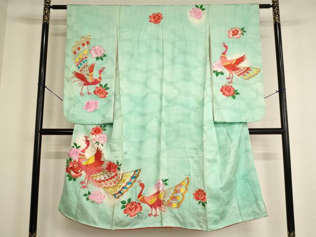 ■■■　サイズ　■■■ 【祝着】 身丈 132cm（肩から） 裄丈 57.5cm（肩上げ　0cm） 袖丈 74.5cm　縫込み 3.5cm 袖幅 30cm 前幅 20.5cm 後幅 27.5cm 着物縫いこみ 内揚げ 8.5cm （腰上げ　...