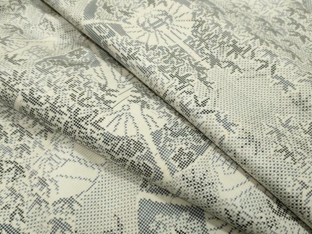 ■■■　サイズ　■■■ 身丈 154.5cm（肩から） 裄丈 66cm 袖丈 48.5cm　縫込み 5cm 袖幅 34cm 前幅 24.5cm 後幅 30.5cm 着物縫いこみ 内揚げ 2.5cm 裄 お袖側 約1.5cm　身頃側 約3cm...