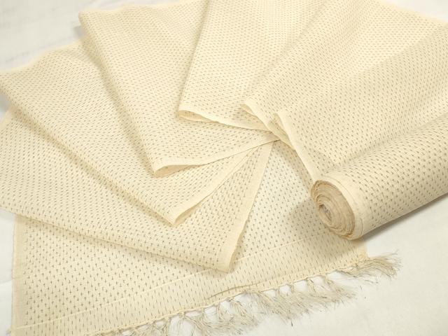 ■■■　サイズ　■■■ 長さ　　着尺分あり 幅　　　約37cm ■■■　商品詳細　■■■ 【麻・未使用】 状態は接写画像のように表地所々・裏面所々に薄い汚れがございます。 大変上質な逸品になります。 お安く出品致しますので、是非この機会にい...