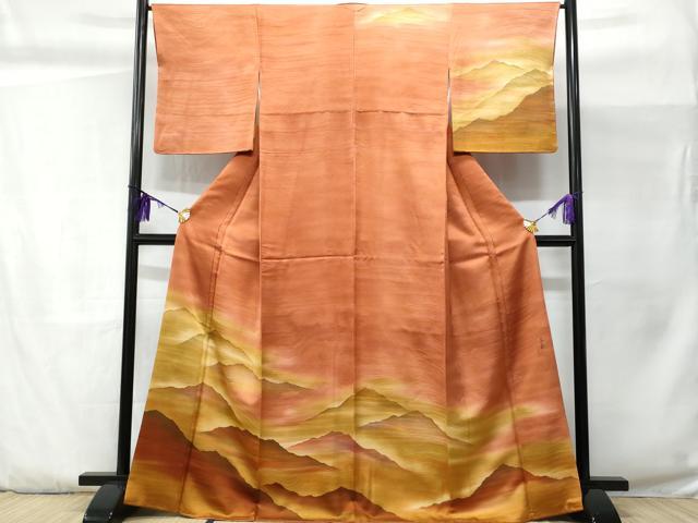 ■■■　サイズ　■■■ 身丈 166.5cm（肩から） 裄丈 66.5cm 袖丈 50cm　縫込み 5cm 袖幅 34cm 前幅 24.5cm 後幅 30cm 着物縫いこみ 内揚げ 3.5cm 裄 お袖側 約1cm　身頃側 約1.5cm ■...