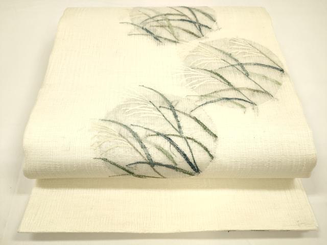 ■■■　サイズ　■■■ 長さ 436cm 幅 30cm程 ■■■　商品詳細　■■■ 【正絹】 状態は接写画像のように表地所々・裏地に薄い汚れがございます。 大変上質な逸品になりますのでぜひお手入れをされてお召しになられてはいかがでしょうか。...