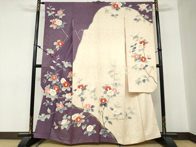 ■■■　サイズ　■■■ 身丈 159.5cm（肩から） 裄丈 64cm 袖丈 109.5cm　縫込み 3cm 袖幅 33.5cm 前幅 24cm 後幅 30cm 着物縫いこみ 内揚げ 7cm 裄 お袖側 約3cm　身頃側 約4cm ■■■　...