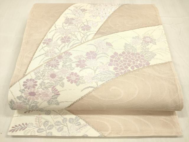 ■■■　サイズ　■■■ 長さ 416cm 幅 30cm程 ■■■　商品詳細　■■■ 【正絹・芯なし】 状態は締めてはおりますが 特に目立ったシミ汚れなどもなく大変良い状態です。 大変上質な逸品になります。 お安く出品致しますので、是非この機...