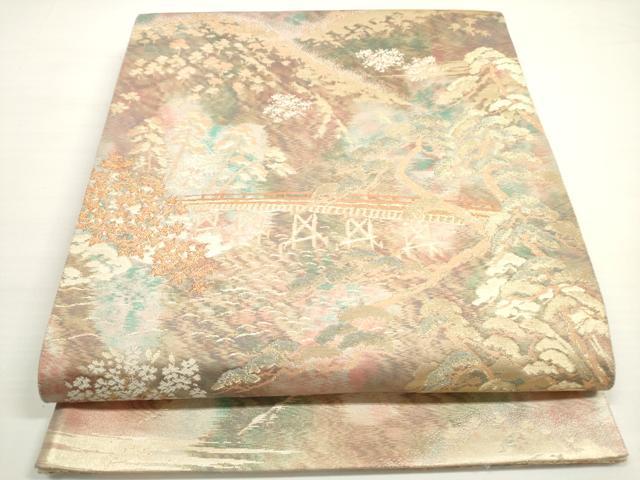 ■■■　サイズ　■■■ 長さ 438cm 幅 31cm程 ■■■　商品詳細　■■■ 【正絹・芯なし】 詳細に関しましては、画像をご確認ください。 大変上質な逸品になります。 お安く出品致しますので、是非この機会にいかがでしょうか？ ■■■　...