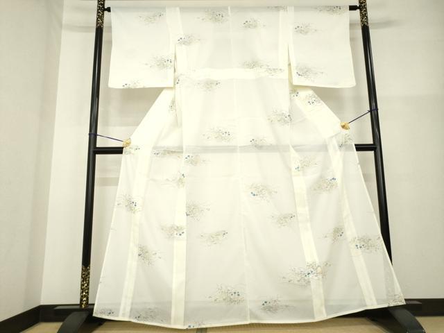■■■　サイズ　■■■ 身丈 161.5cm（肩から） 裄丈 63cm 袖丈 48.5cm　縫込み 4cm 袖幅 32cm 前幅 25cm 後幅 29cm 着物縫いこみ 内揚げ 4cm 裄 お袖側 約3cm　身頃側 約3cm ■■■　商品詳...