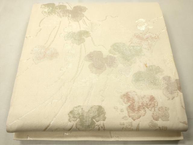 ■■■　サイズ　■■■ 長さ 428cm 幅 31cm程 ■■■　商品詳細　■■■ 【正絹】 状態は接写画像のように表地所々・裏地に薄い汚れ、太鼓上部に点穴がございます。 大変上質な逸品になりますのでぜひお手入れをされてお召しになられてはい...