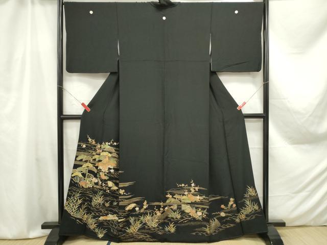 ■■■　サイズ　■■■ 身丈 164cm（肩から） 裄丈 66.5cm 袖丈 48cm　縫込み 6.5cm 袖幅 34.5cm 前幅 25.5cm 後幅 30.5cm 着物縫いこみ 内揚げ 0cm 裄 お袖側 約3.5cm　身頃側 約5.5...