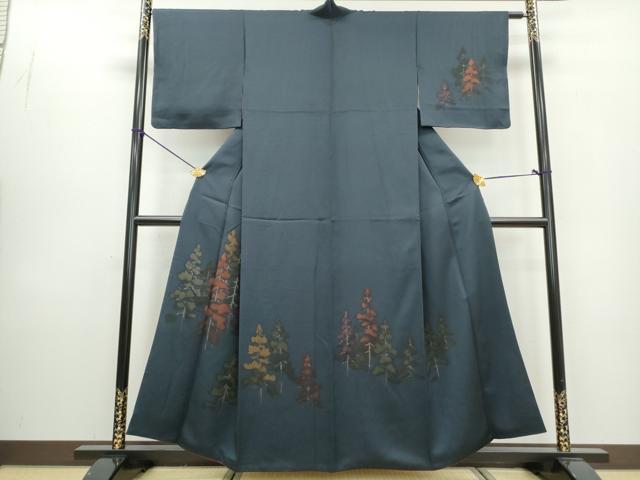 ■■■　サイズ　■■■ 身丈 156cm（肩から） 裄丈 63cm 袖丈 45.5cm　縫込み 5cm 袖幅 32cm 前幅 24.5cm 後幅 30cm 着物縫いこみ 内揚げ 8cm 裄 お袖側 約3.5cm　身頃側 約4cm ■■■　商...