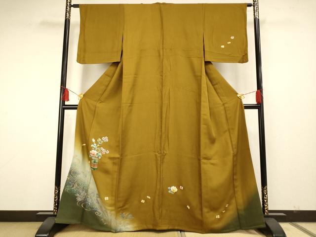 ■■■　サイズ　■■■ 身丈 163cm（肩から） 裄丈 62.5cm 袖丈 47cm　縫込み 3.5cm 袖幅 32.5cm 前幅 25cm 後幅 30.5cm 着物縫いこみ 内揚げ 5cm 裄 お袖側 約2cm　身頃側 約3.5cm ■...