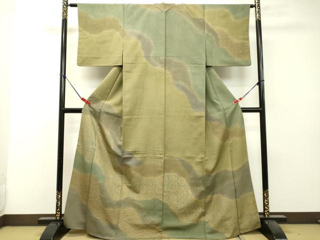 ■■■　サイズ　■■■ 身丈 165.5cm（肩から） 裄丈 62.5cm 袖丈 46.5cm　縫込み 6cm 袖幅 32.5cm 前幅 24cm 後幅 30cm 着物縫いこみ 内揚げ 4cm 裄 お袖側 約2cm　身頃側 約3cm ■■■...
