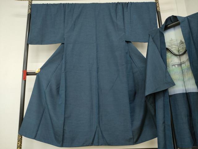 ■■■　サイズ　■■■ 【着物】 身丈 146cm（肩から） 裄丈 73cm 袖丈 49cm　縫込み 3cm 袖幅 38cm 前幅 25cm 後幅 31cm 着物縫いこみ 内揚げ 5cm 裄 お袖側 約1cm　身頃側 約2cm 【羽織】 身...